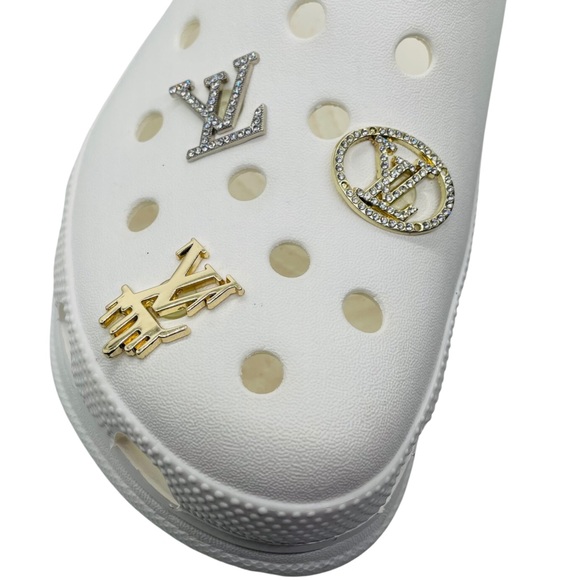 Accessories | 6 Pc Lv Lux Bundle 2 Sets Of The 3pc Charms For Crocs ...